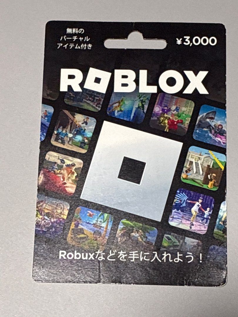Roblox Gift Card - ¥3,000, Video Gaming, Gaming Accessories, Game Gift ...