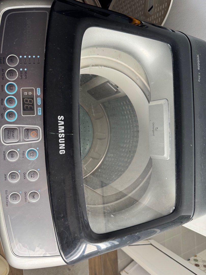 Samsung Wobble 7.5kg Top Load Washing Machine, TV & Home Appliances ...