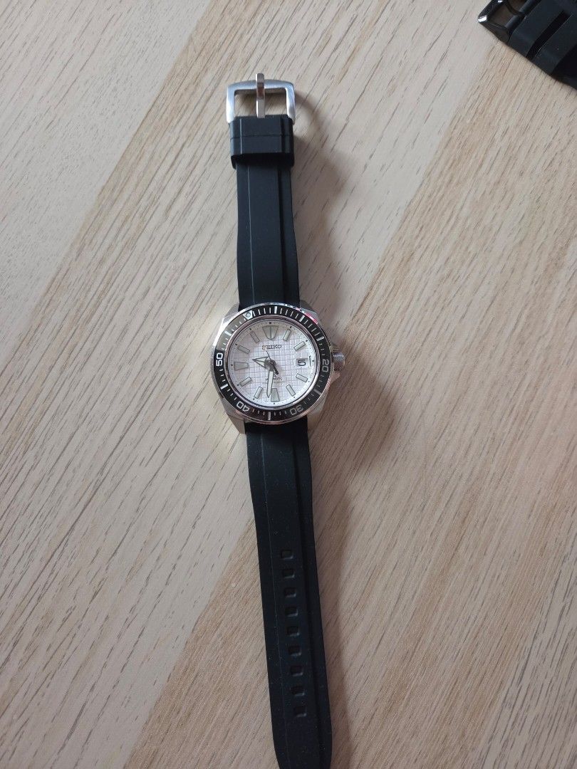 Seiko King Samurai white SRPE37, Men's Fashion, Watches & Accessories ...