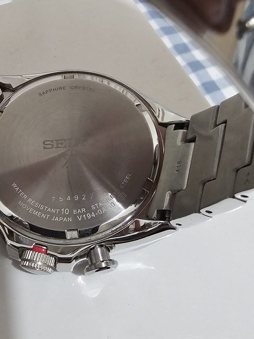 Seiko Solar Chronograph Watch, Men's Fashion, Watches & Accessories ...