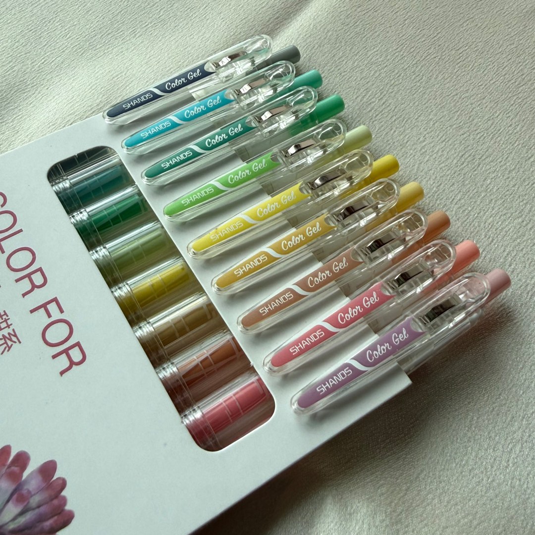 Pastel Gel Pens Set - 10 Colors, Hobbies & Toys, Stationery & Craft ...