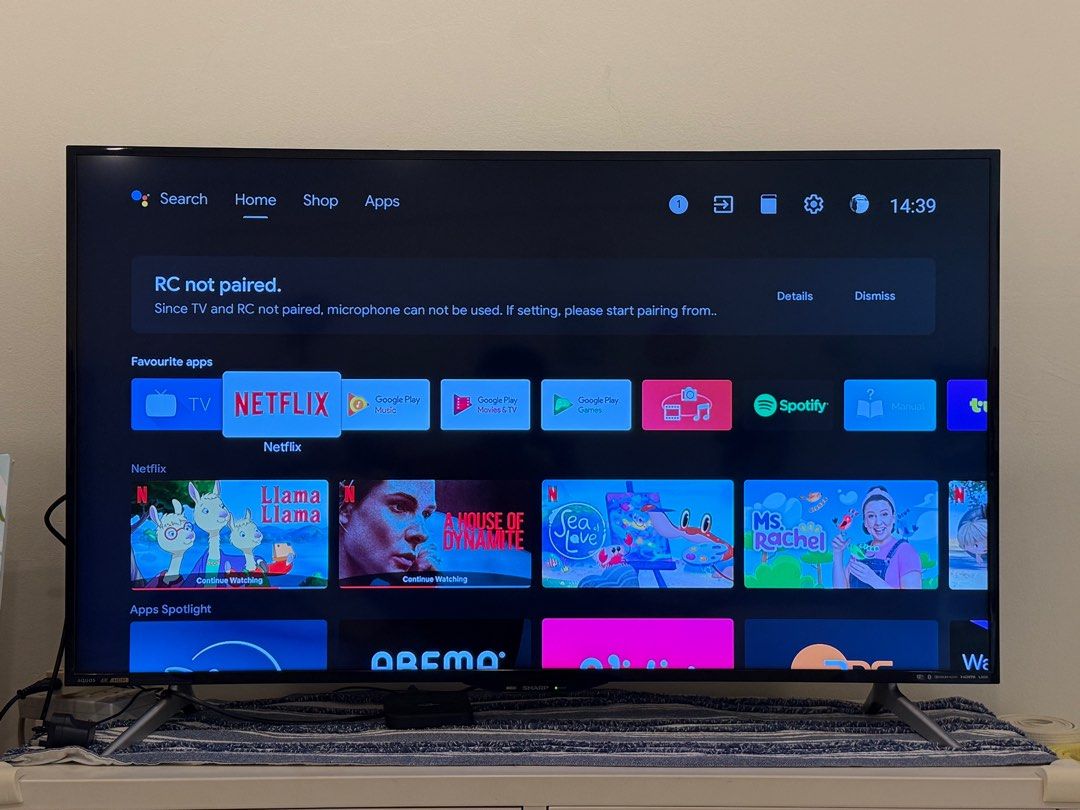 Sharp Aquos 4K HDR Smart 50 inches TV, TV & Home Appliances, TV ...