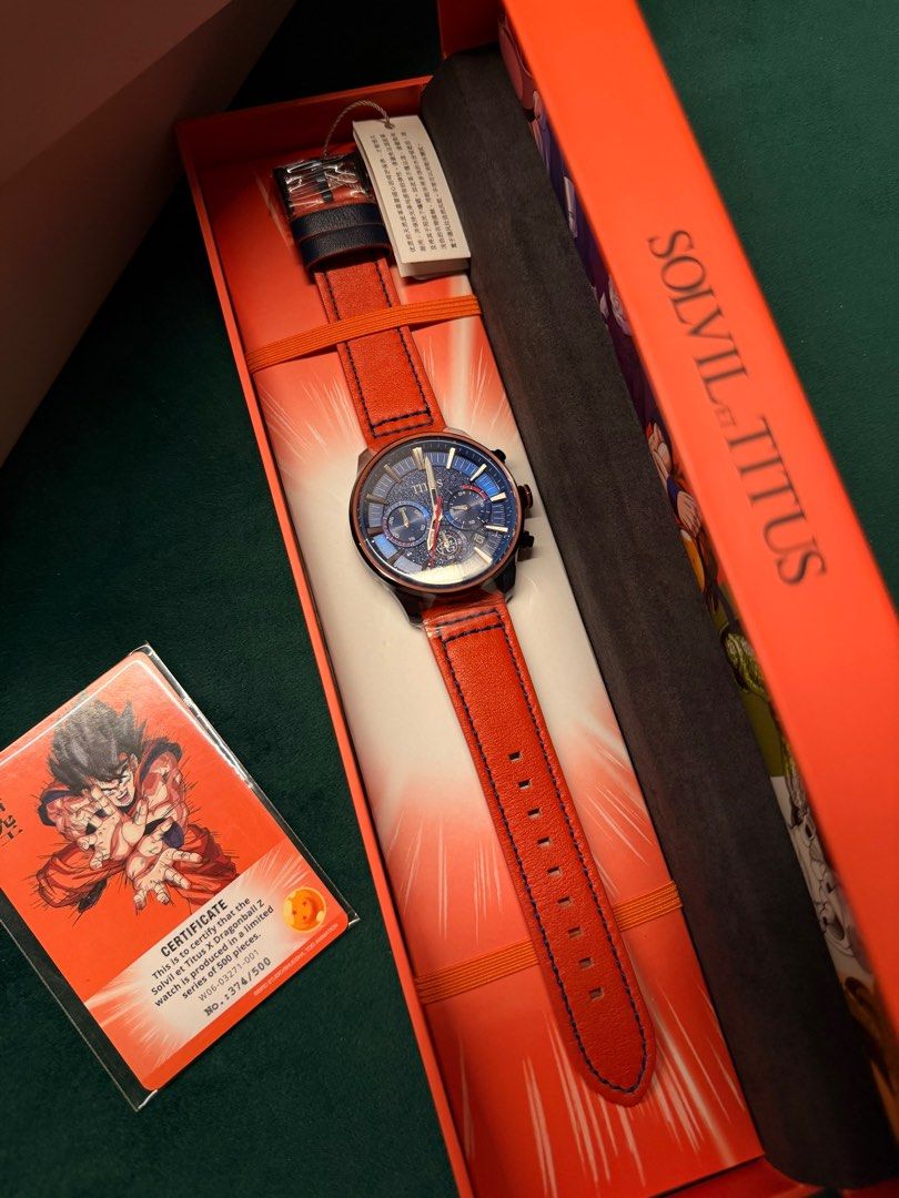 SOLVIL ET TITUS X DRAGON BALL Z "SON GOKU” CHRONOGRAPH QUARTZ WATCH ...