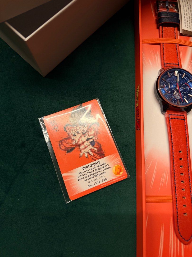 SOLVIL ET TITUS X DRAGON BALL Z "SON GOKU” CHRONOGRAPH QUARTZ WATCH ...