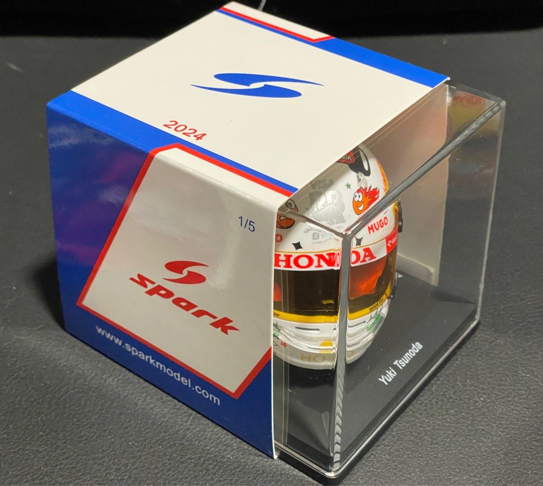 Spark F1 Helmet 1/5 scale : Yuki Tsunoda 2024, Hobbies & Toys ...