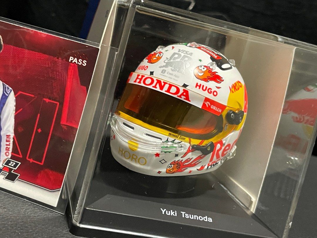 Spark F1 Helmet 1/5 scale : Yuki Tsunoda 2024, Hobbies & Toys ...