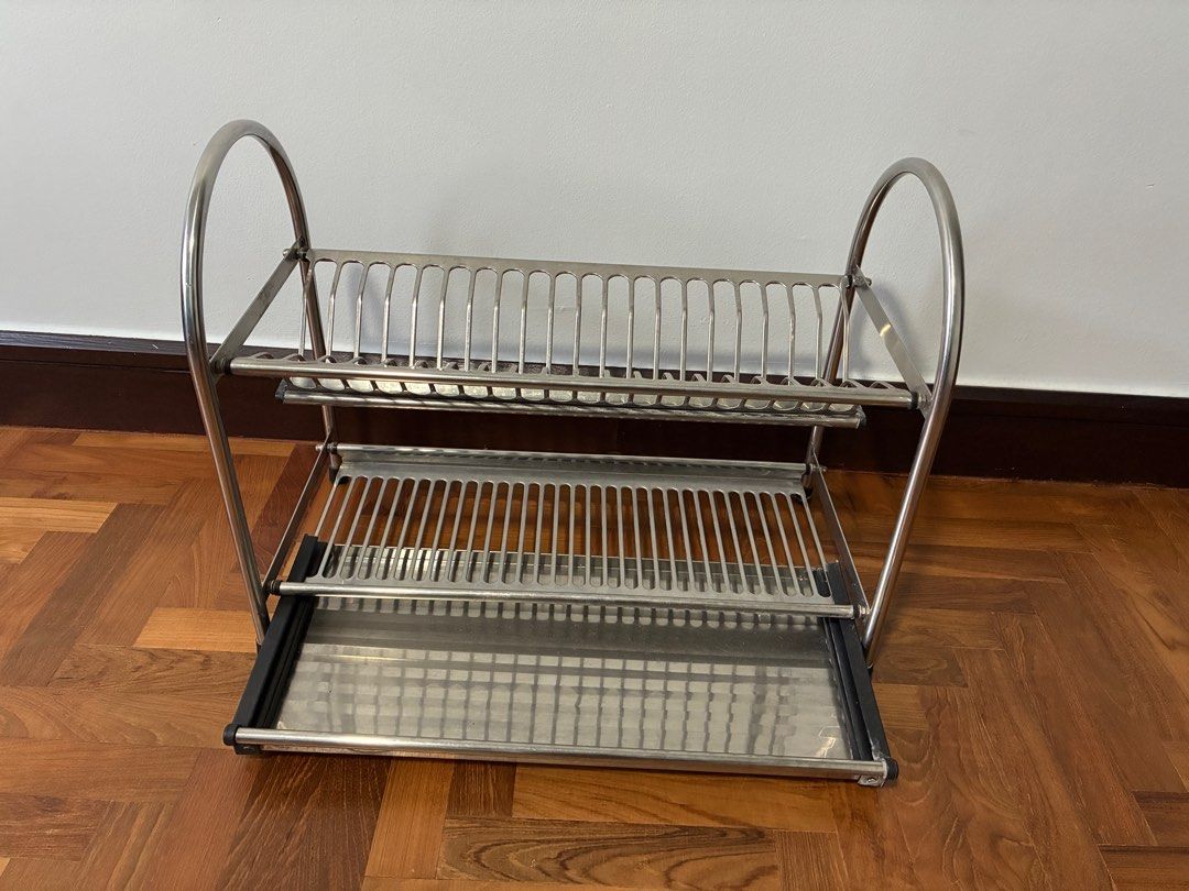 Stainless Steel Dish Rack, Furniture & Home Living, Kitchenware ...