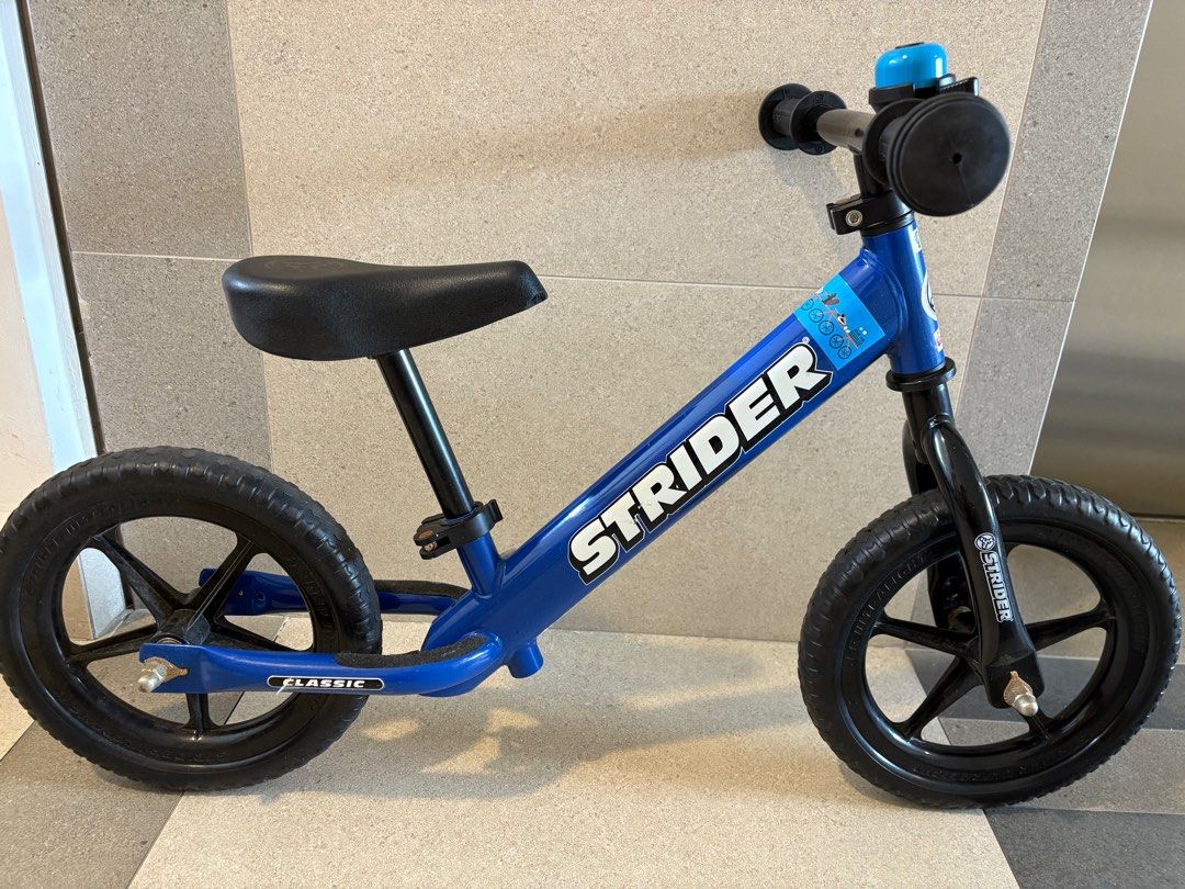 Strider Classic Balance Bike - Blue, Sports Equipment, Bicycles & Parts ...
