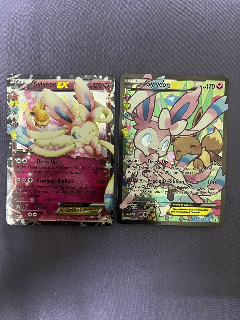 Sylveon EX RC21/RC32 and Sylveon EX RC32/RC32 Generations Radiant ...