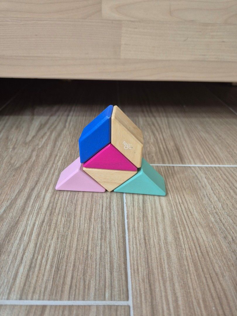 Tegu Magnetic Wooden Blocks - 6 Piece Prism Set, Hobbies & Toys, Toys ...