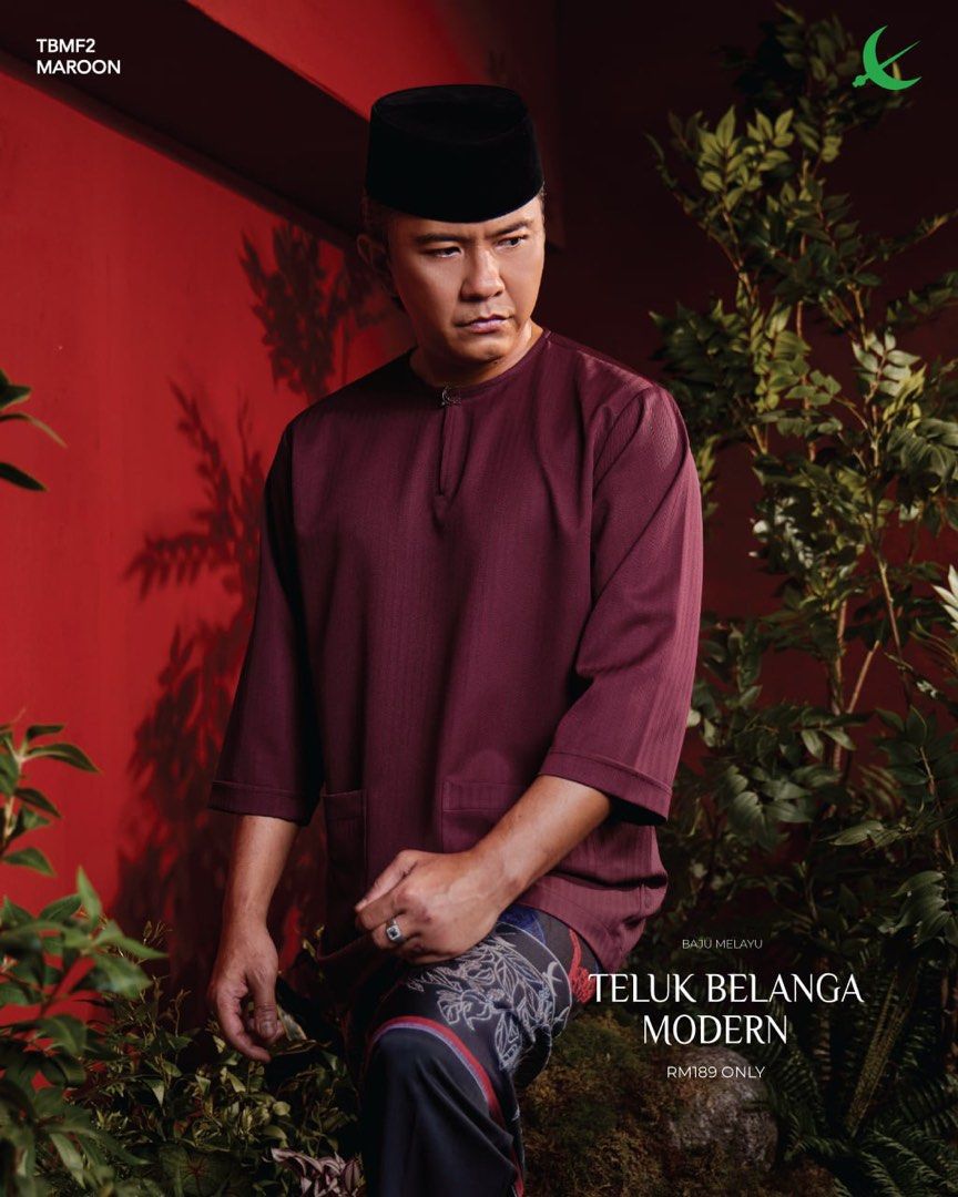 Teluk Belanga Modern Baju Melayu (2026), Men's Fashion, Muslim Wear ...
