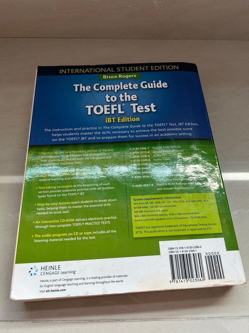 The Complete Guide to the TOEFL Test iBT Edition, Hobbies & Toys, Books ...