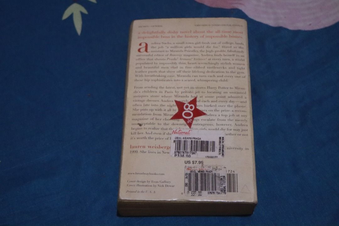 The Devil Wears Prada Novel, Hobbies & Toys, Books & Magazines, Fiction ...