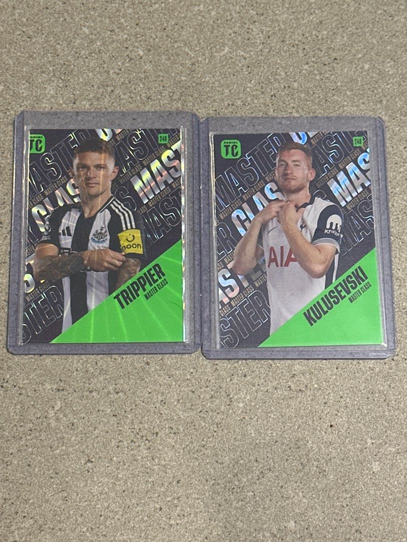 Top Class Masterclass Football Cards - Trippier & Kulusevski, Hobbies ...