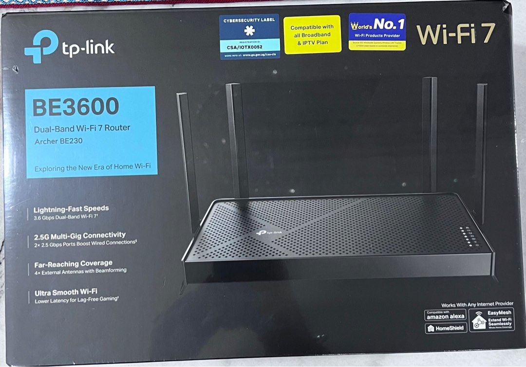 TP-Link BE3600 Dual-Band Wi-Fi 7 Router, Computers & Tech, Parts ...