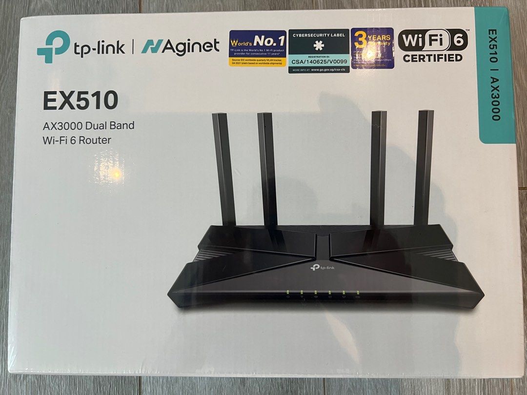 TP-Link EX510 AX3000 Dual Band Wi-Fi 6 Router, Computers & Tech, Parts ...
