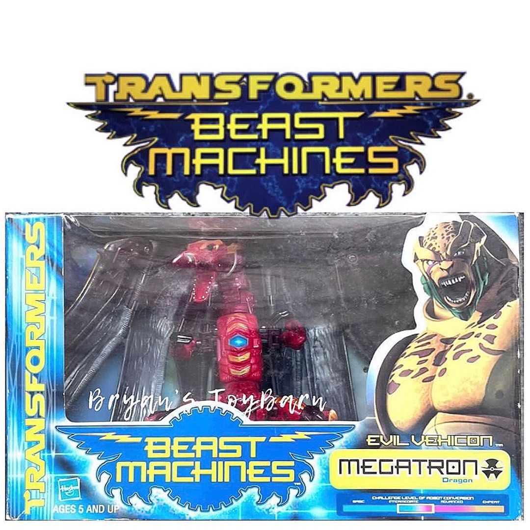 Transformers Megatron Dragon Evil Vehicon from Beast Machines Vintage ...