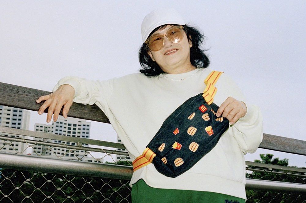 Unisex McDonald's Crossbody Sling Bag - Black with Burgers and Fries ...