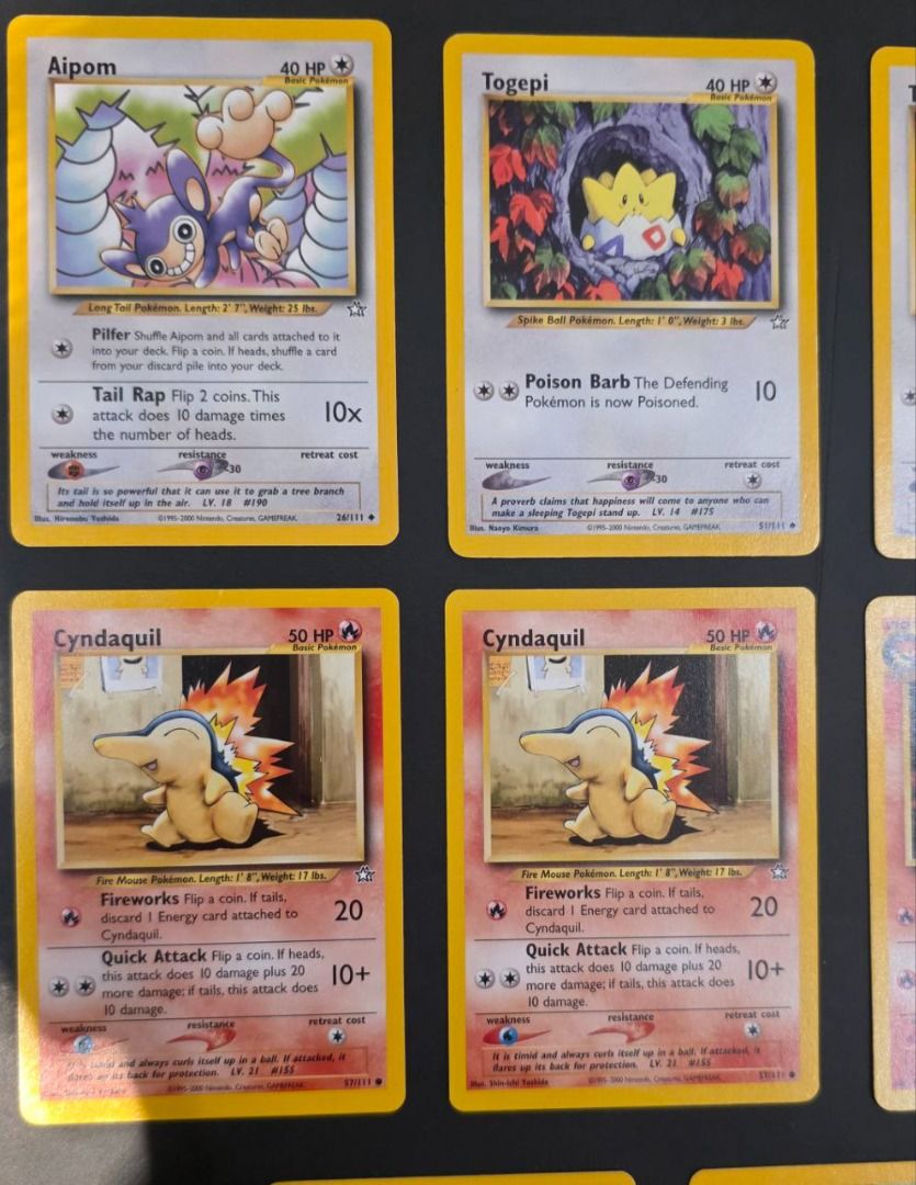 [Vintage Bundle] Pokemon Cards Neo Genesis LP/MP Cond (See Description ...