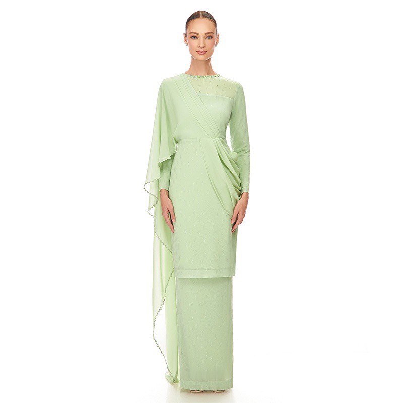 WANZAR Odessa Baju Kurung - XL, Women's Fashion, Muslimah Fashion, Baju ...