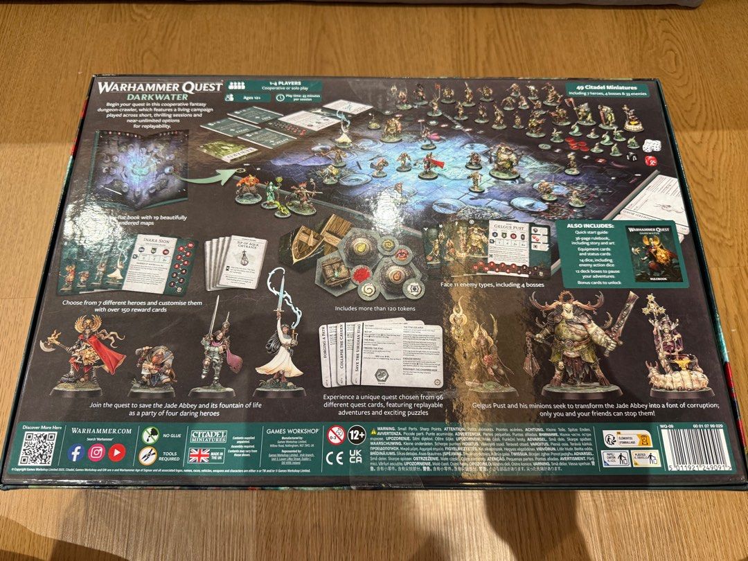 Warhammer Quest: Darkwater Board Game, Hobbies & Toys, Toys & Games on ...