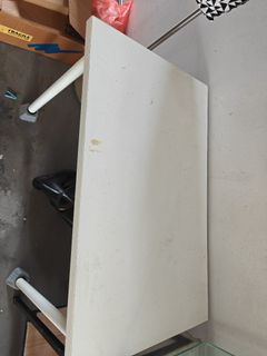 IKEA White Folding Table with Storage, Furniture & Home Living ...