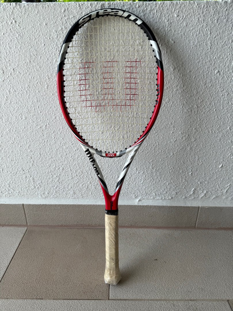 Wilson Steam 96 Tennis Racket, Sports Equipment, Sports & Games, Racket ...