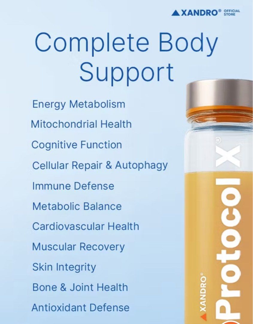 Xandro Protocol X Anti-Aging Supplement, Health & Nutrition, Health ...