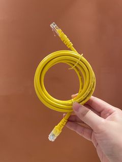 3M Cat6, Yellow RJ45 to Male RJ45 Male, UTP Unshielded, Terminated PVC ...