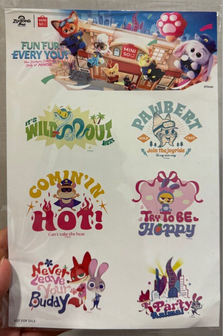 Zootopia 2 Minisou stickers, Hobbies & Toys, Memorabilia & Collectibles ...