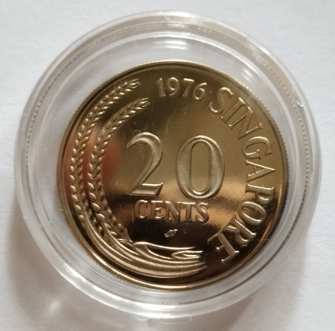 1976 Singapore Proof Coin 20 cents, Hobbies & Toys, Memorabilia ...