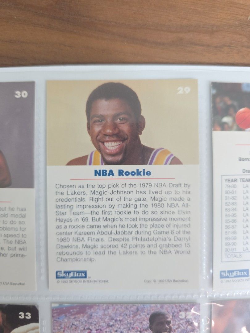 1992 NBA Magic johnson basketball cards, Hobbies & Toys, Memorabilia ...