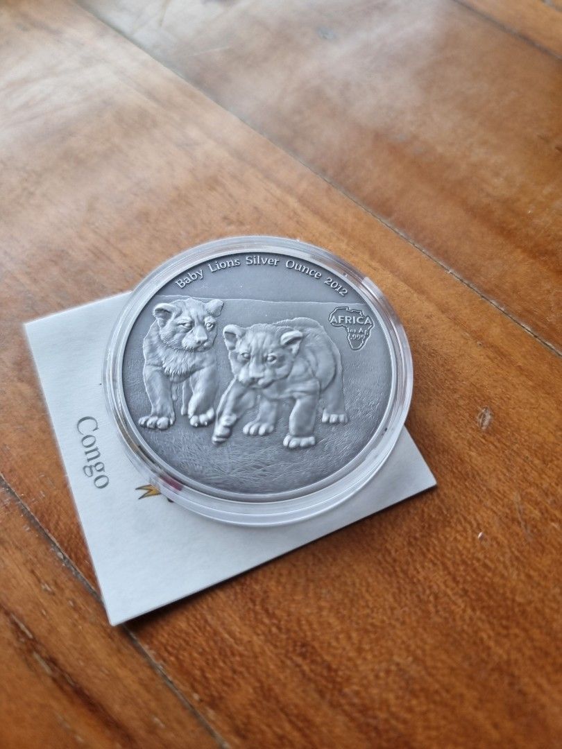 2012 Congo Baby Lions Silver Coin, Hobbies & Toys, Memorabilia ...