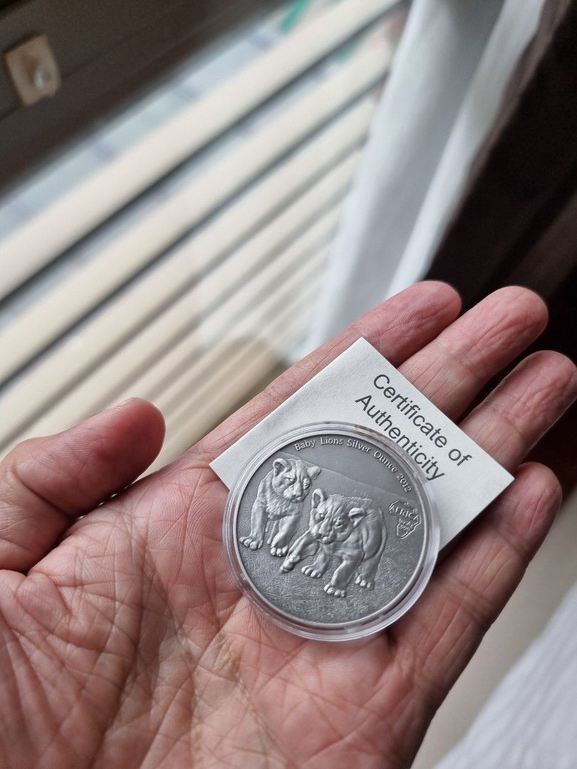 2012 Congo Baby Lions Silver Coin, Hobbies & Toys, Memorabilia ...