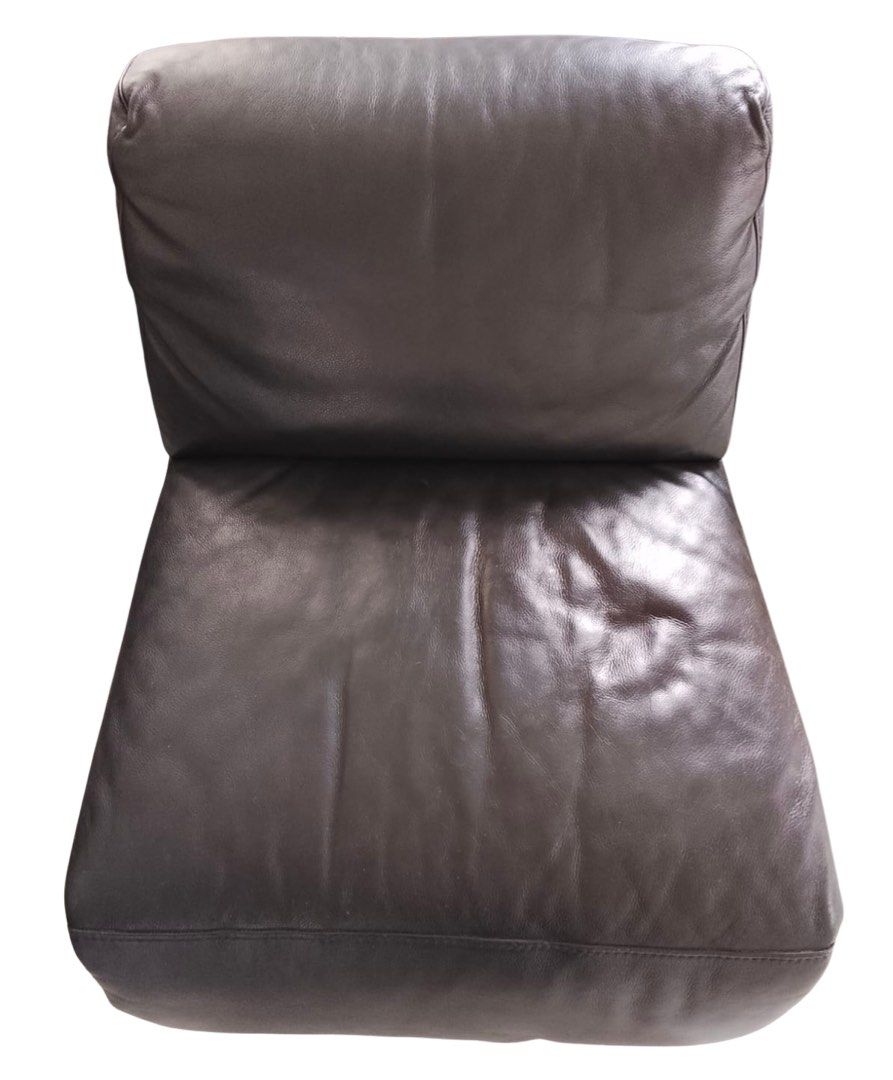20K Italian Top Grain Leather Black Sofa L-shaped Electric, 傢俬＆家居, 傢俬 ...