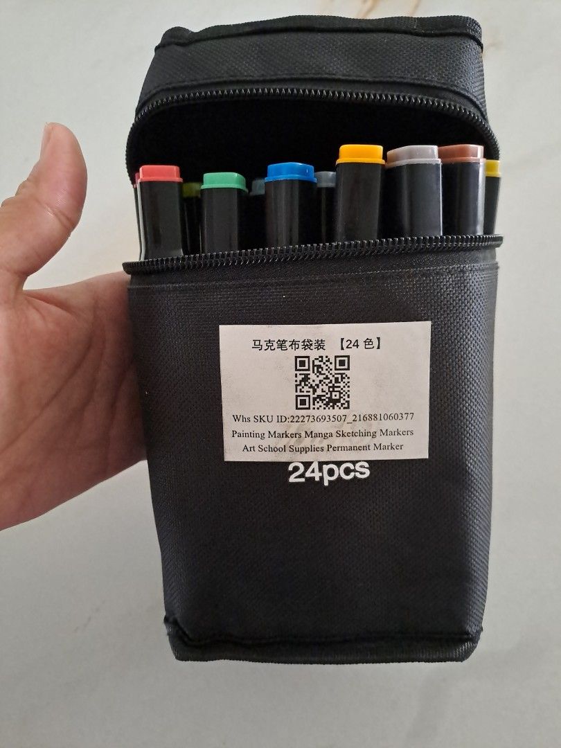 24-Piece Painting Manga Blending Markers, Hobbies & Toys, Stationery ...