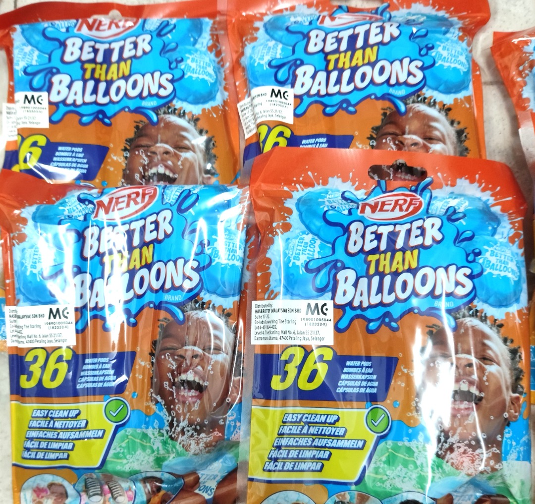 $1 each. 22 sets of Nerf Water Balloons Better Than Toys 36 Pods, Easy ...
