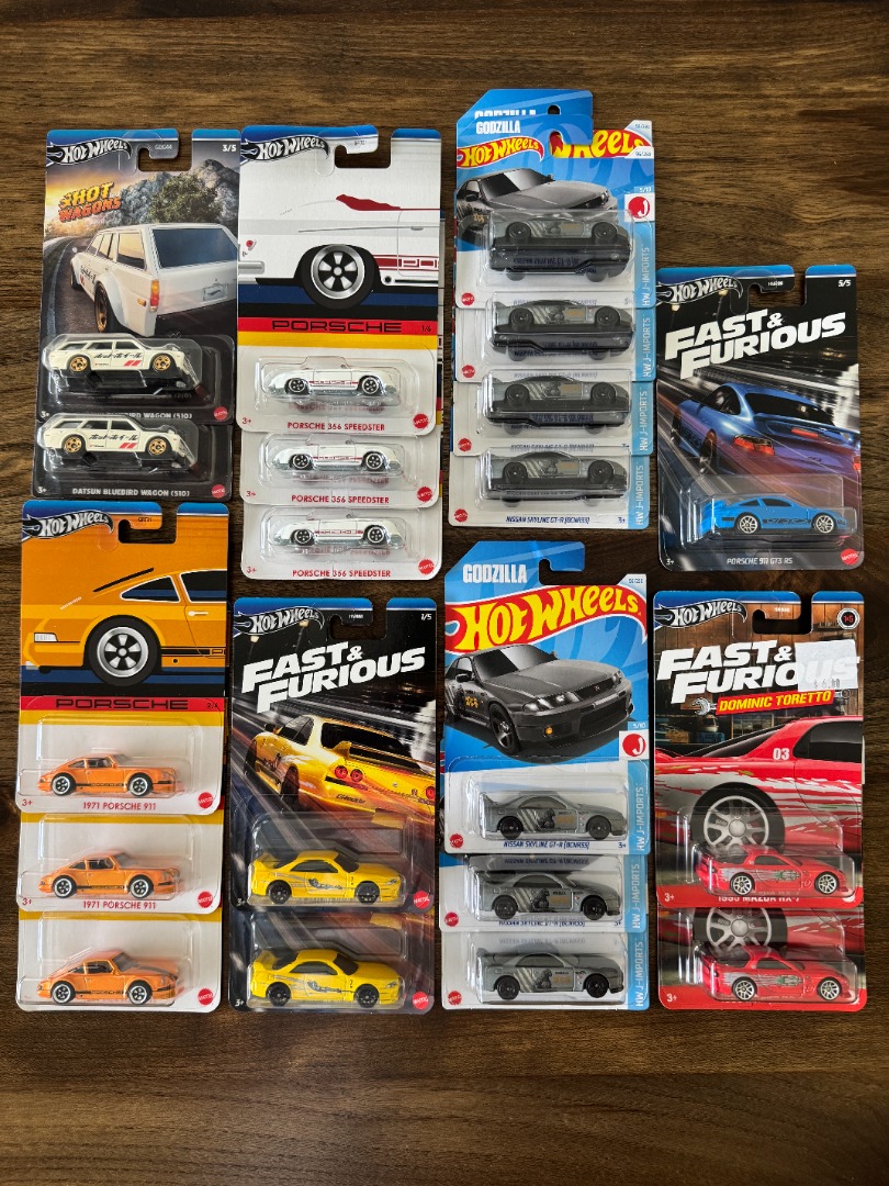$7 each - Hot Wheels Various Cars - Porsche, GTR, RX7, Datusn, Hobbies ...