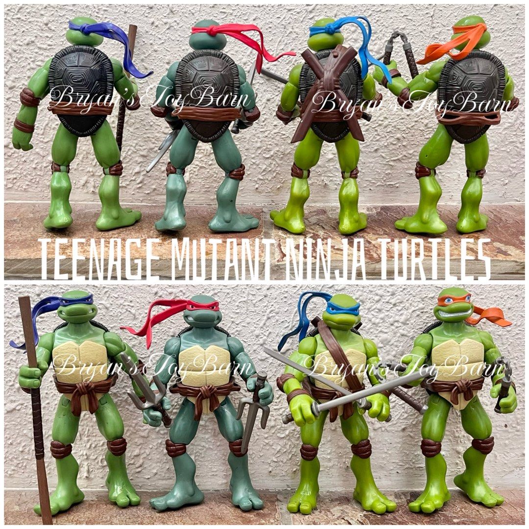 6 inch TMNT Leonardo, Raphael Donatello & Michelangelo Teenage Mutant ...
