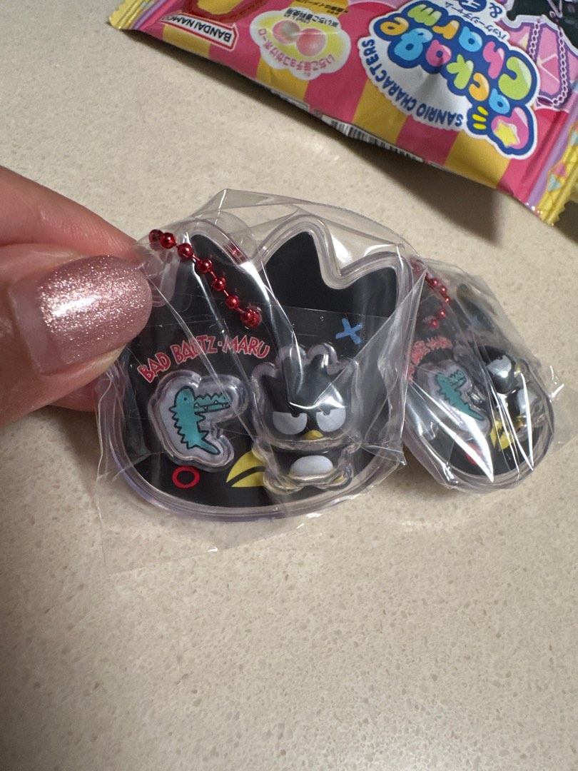 7-11 7-eleven Sanrio key chain package charm bandai Bad badtz maru ...