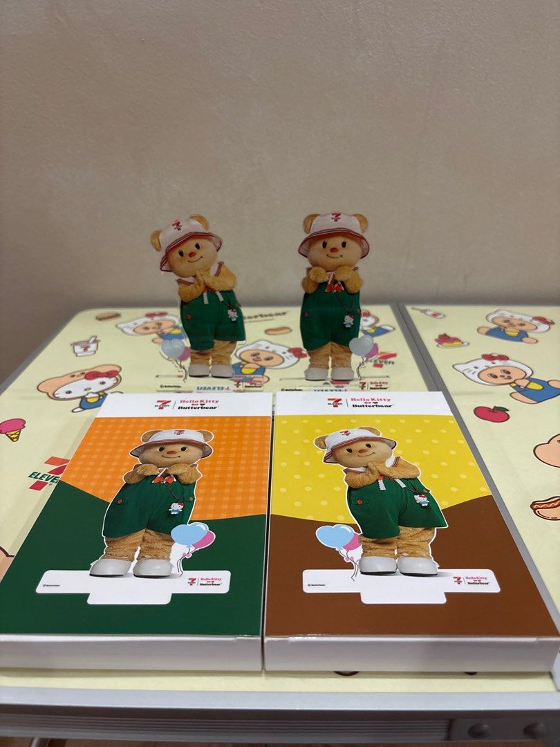 7-Eleven x Hello Kitty Butterbear Standee , Hobbies & Toys, Toys ...
