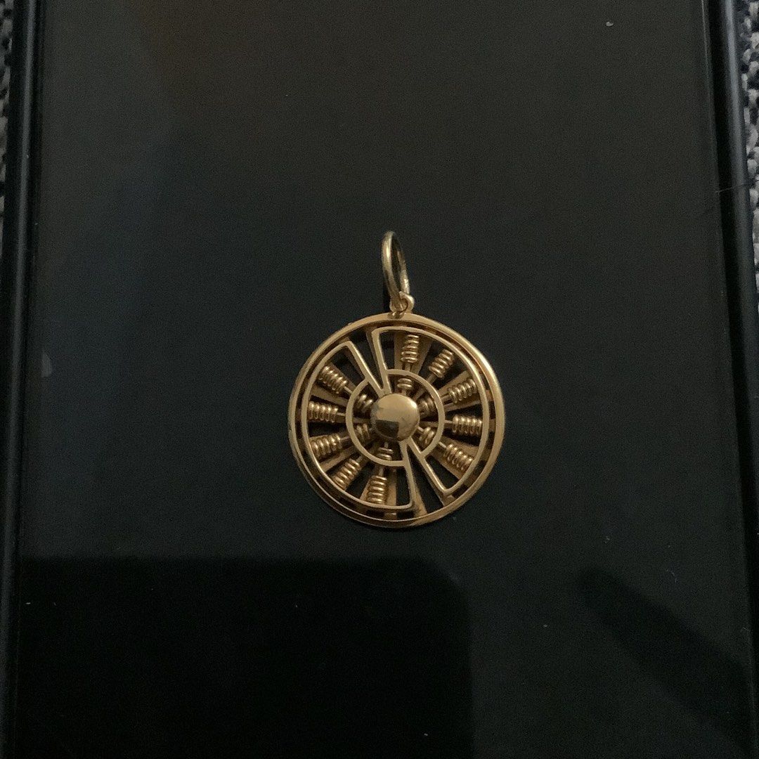 916 gold abacus pendant, Hobbies & Toys, Memorabilia & Collectibles ...