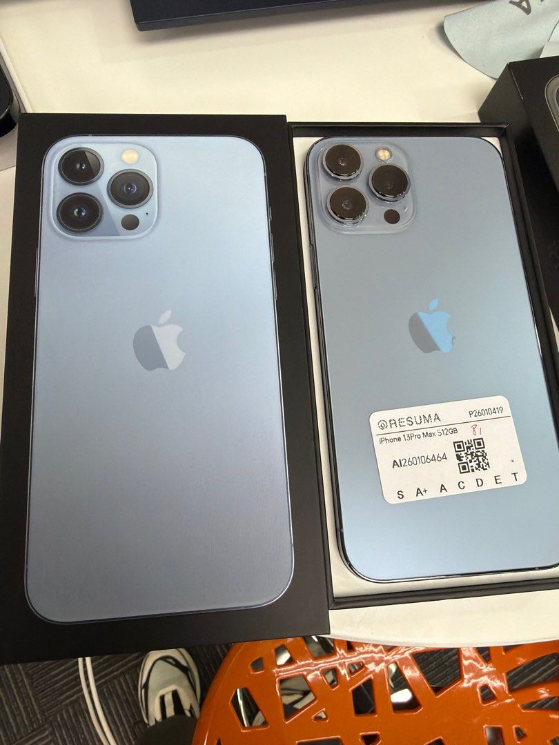 💯秒殺價 日版 Apple iPhone 13 Pro Max 512gb 81 battery 🔋 全原裝 藍色, 手提電話, 手機 ...
