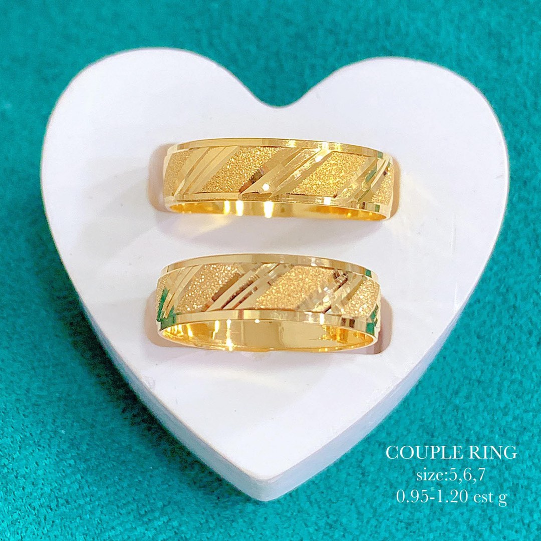 💯% Legit wedding 18k Gold Ring, Women's Fashion, Jewelry & Organisers ...