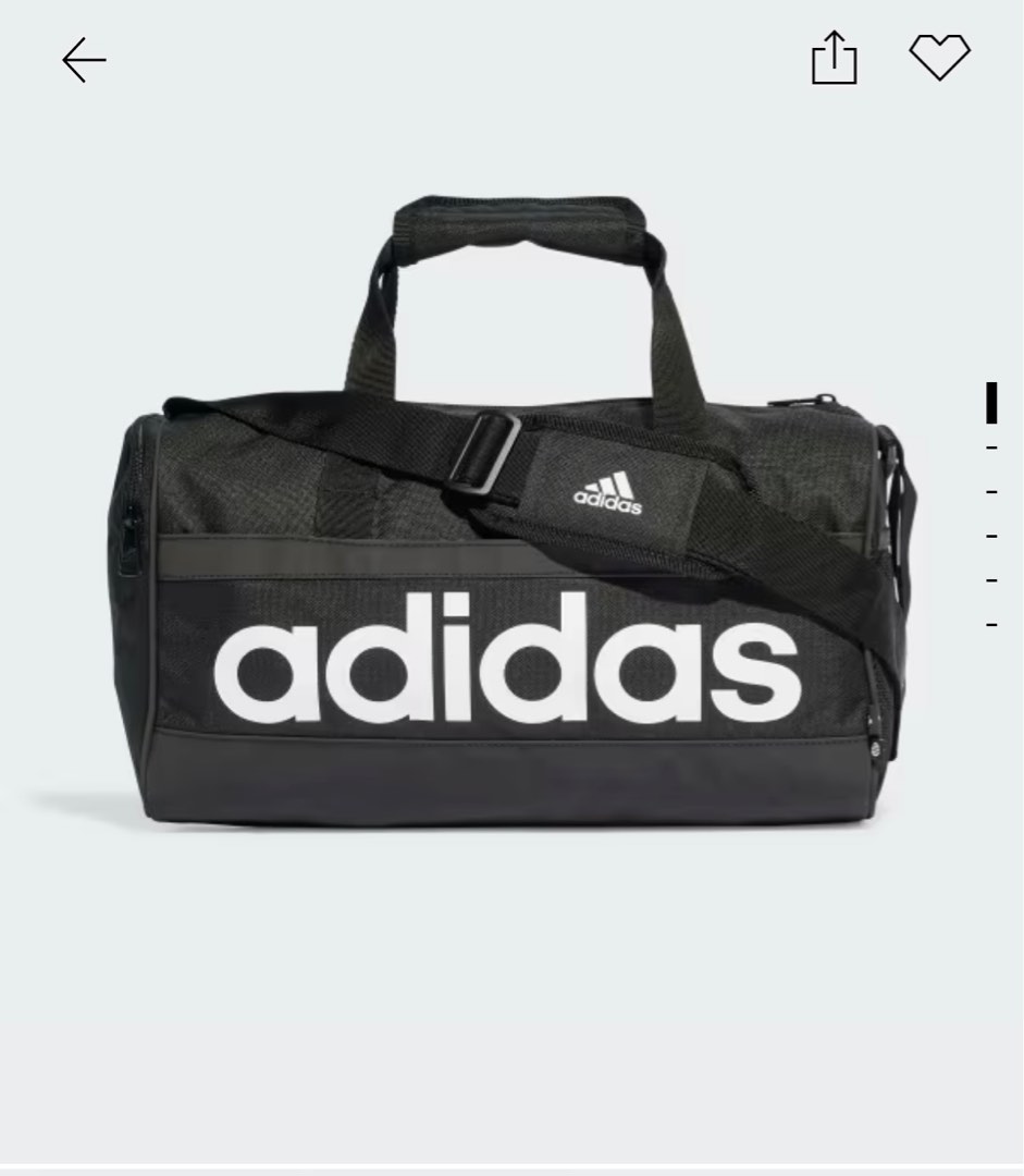 Adidas Linear Core Duffel Bag - Black, Men's Fashion, Bags, Sling Bags ...