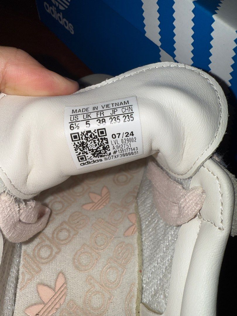 Adidas Samba OG W - Cream White/Pink, Women's Fashion, Footwear ...