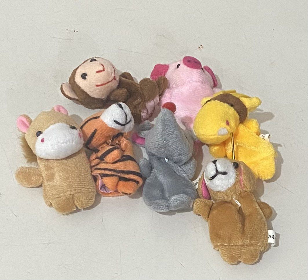 Animal Finger Puppets - Set of 7, Hobbies & Toys, Toys & Games on Carousell