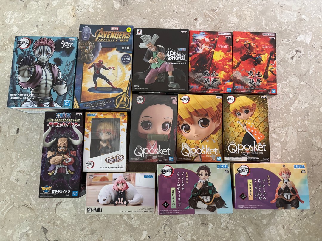 Anime Figure Collection - Demon Slayer, Spy Family, Avengers, Hobbies ...