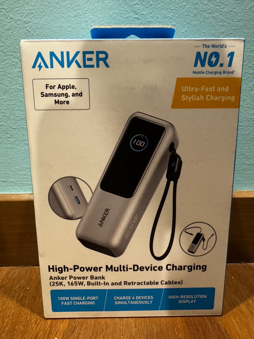 Anker High-Power Multi-Device Charging Power Bank 165W, Mobile Phones ...