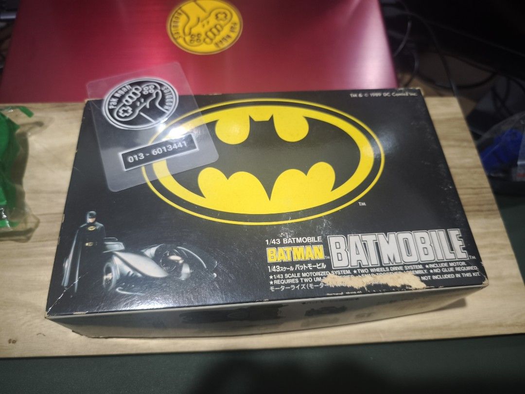 Aoshima Snap Kit 1989 Batman Batmobile 1:43 Scale Model Kit, Hobbies ...